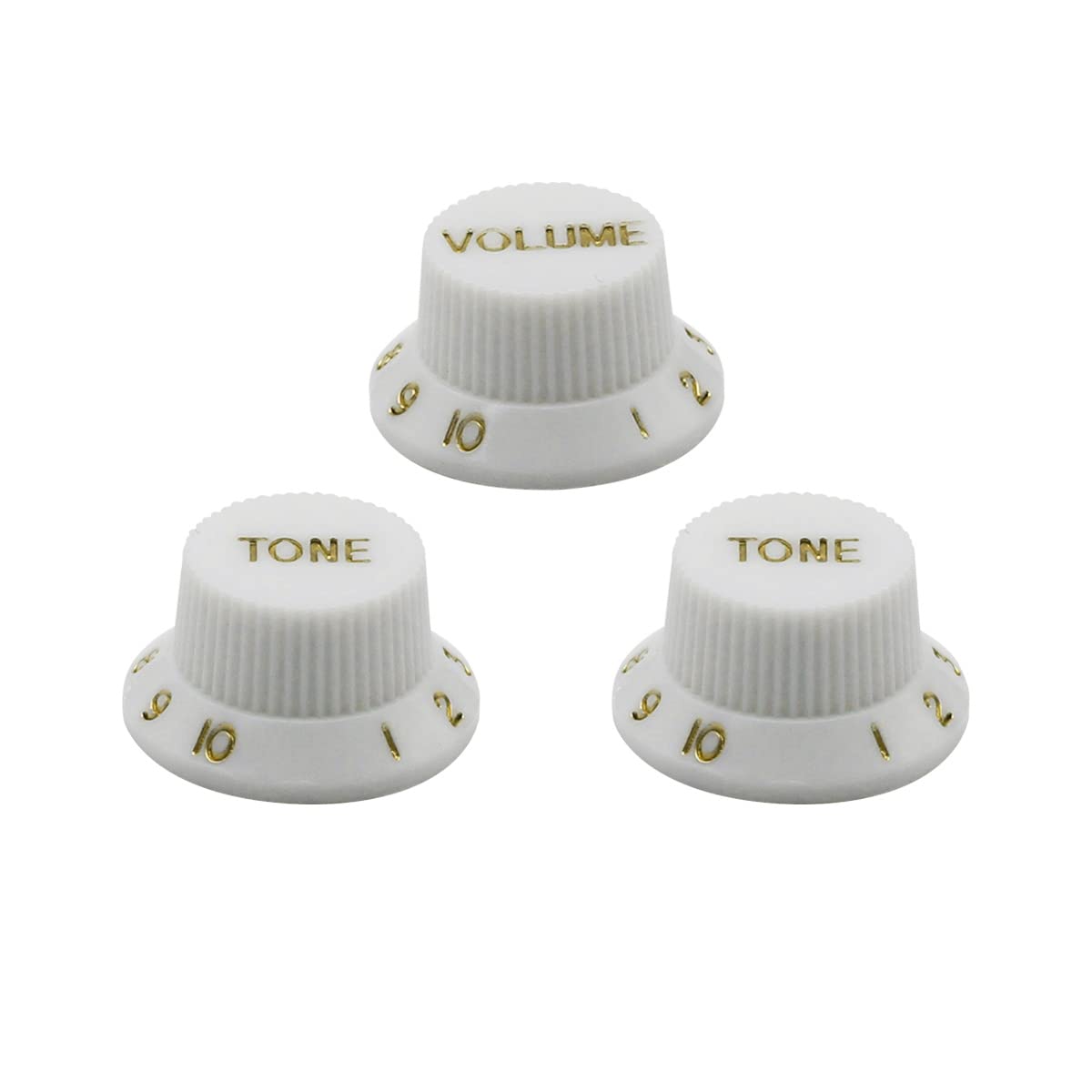 Amazon.com: FLEOR Speed Control Knobs 1 Volume 2 Tone Guitar Knob Set ...