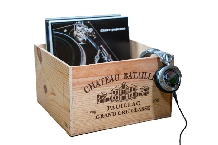 French 6 Bottle Size Wooden Wine Box MAGNUM - Ideal LP Record Vinyl ...