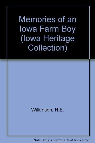 Buy Memories of an Iowa Farm Boy (Iowa Heritage Collection) Book Online ...