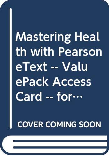 MasteringHealth with Pearson eText - ValuePack Access Card - for My ...