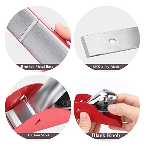 Wood Door Planer Woodworking Shaver Manual Block Plane Adjustable Small ...