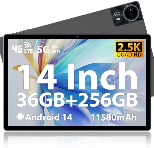 TECLAST T70 Tablet 14'' Zoll Android 14, Top Gaming Tablet MTK G99 Octa ...