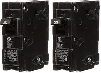 SIEMENS Q120 20-Amp Single Pole Type QP Circuit Breaker,Black (Pack of ...
