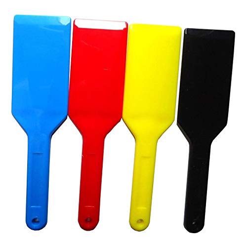 4 pcs Four Color Plastic Spatulas New Ink Scoop Screen Printing Shovel ...