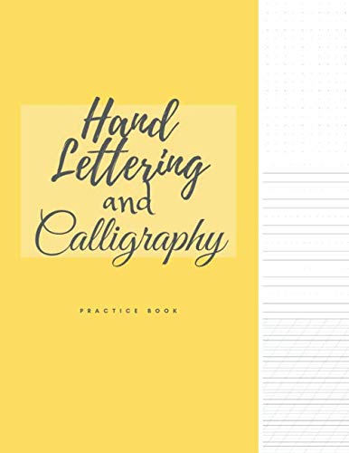Hand Lettering and Calligraphy Practice Book: 55 Degree Slanted Angle ...