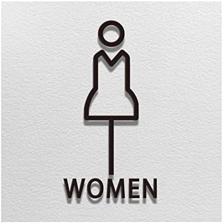 Amazon | Sitengle トイレサイン アクリル製 立体 トイレ ステッカー Men Women 男性 女性 WC 看板 トイレ 表示 お手洗い サインプレート 標識 おしゃれ ...