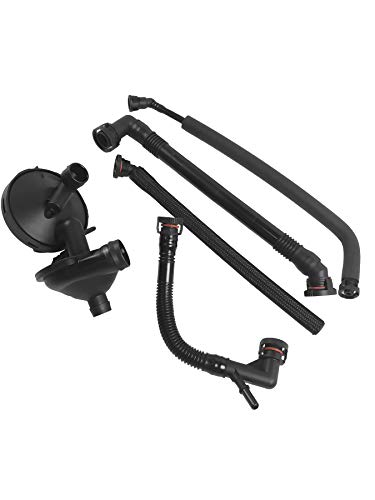 Crankcase 5PC PCV Vent Valve Breather Hose Kit Fit BMW E46 3 Series E39 ...