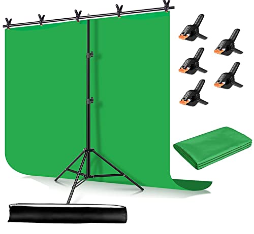 Buy YELANGU Photography Backdrop Set - includes 6.5X5 ft. green screen ...