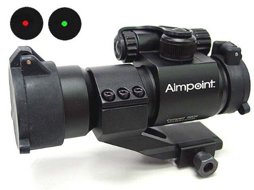 Airsoft Comp M2 Type Red Green Dot Sight Scope w/Cantilever Mount ...