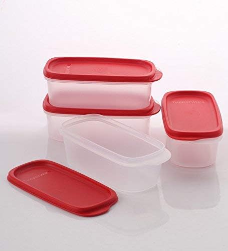 Tupperware Fm Ii Small High Green Freezermate Container 1.1L Set Of4 ...