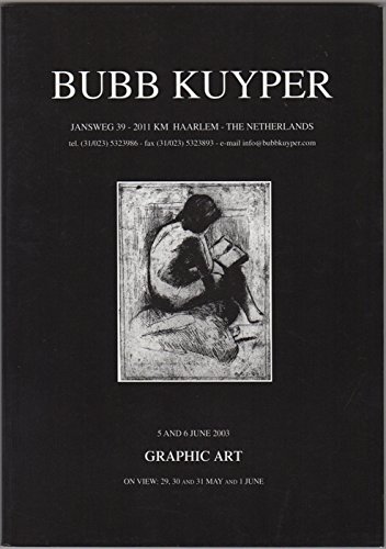 Graphic Art: To Be Auctioned 5 and 6 June 2003.: Bubb Kuyper.: Amazon ...