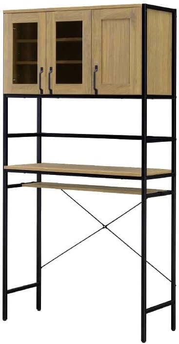 Amazon｜KaguBuy エルト 食器棚 キッチンラック レンジラック カップボード キッチンボード ゴミ箱上収納 ゴミ箱収納 ゴミ箱上ラック 収納 レンジ台 収納棚 収納ラック キッチン ...