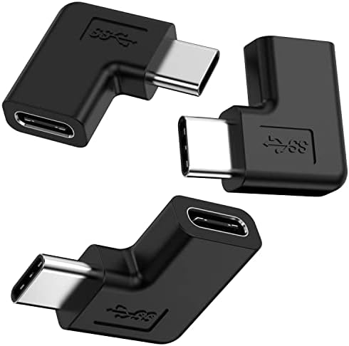 Amazon.com: JENMLO USB C Right Angle Adapter(3 Pack),90 Degree USB C to ...