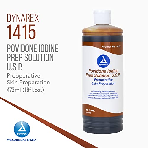 Snapklik.com : Dynarex Povidone Iodine Prep Solution USP, Effective ...