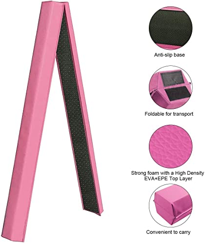 Snapklik.com : FBSPORT 8ft Balance Beam: Folding Floor Gymnastics ...