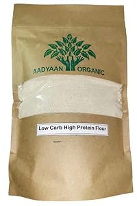Aadyaan Organic High Protein Low Carb Atta/flour / 1000 GRAM / 2500 ...
