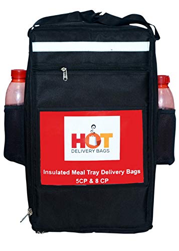 HOT DELIVERY BAGS Meal Tray Food Delivery Bag Pack - Black (OS) |47 ...