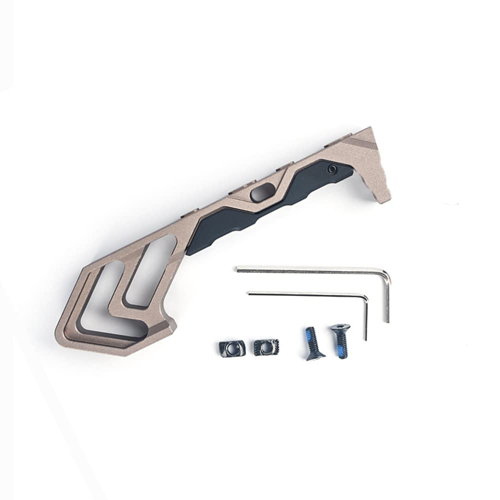 Buy WADSN Aluminum Link Curved Angled Hand Stop Airsoft Grip Foregrip ...