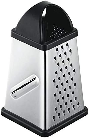 Amazon.com: Cheese Grater with Handle, 4 Sides, Stainless Steel ...