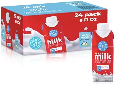 Amazon.com: Blue Valley Shelf Stable Whole Milk Boxes with Vitamin D ...