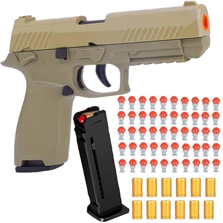 Toypapa Airsoft Pistol Gun | Automatic Loading Jump Out Shell Gun Toy ...