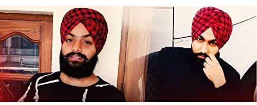 Check Print Style Parna Sikh Headwear Sikh Parna Check Parna ...