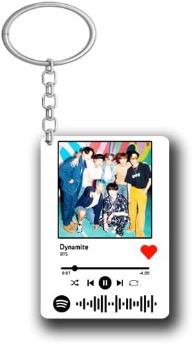 BTS Dynamite Spotify Keychain : Amazon.in: Bags, Wallets and Luggage