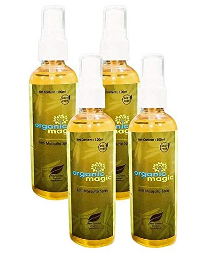 Organic Magic Mosquito Repellent Spray (100Ml, 4 Piece, Yellow ...