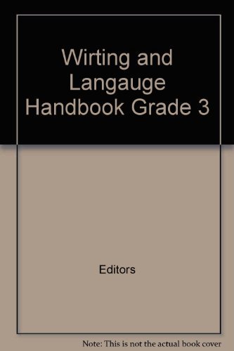 Wirting and Langauge Handbook Grade 3: Editors: Amazon.com: Books