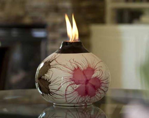 Amazon.com : Bird Brain - FIREPOT - FLORAL SPLASH - Ceramic - Hand ...