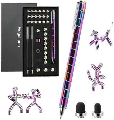 Fidget Pen Magnetic Pen Rainbow Magnet Pen Fidget Toys for Teen,Fidget ...