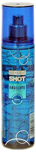 4 X Layer'r Shot Absolute Series Game Body Spray, 135ml (Pack of 4 ...