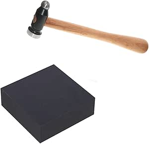 Amazon.com: Rubber Bench Block Set (4x4in) with Chasing Hammer(10in ...