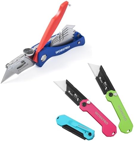 WORKPRO Folding Utility Knife, Quick-Change Box Cutter - Amazon.com