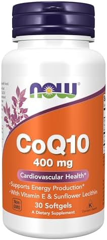 Amazon.com: NOW Foods Supplements, CoQ10 400 mg, Pharmaceutical Grade ...