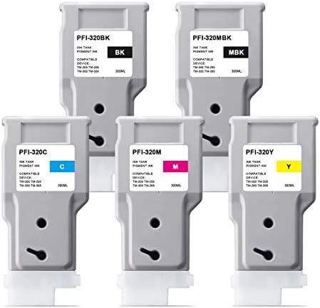 Amazon.com: PFI-320 300ml Pigment Ink Tank Compatible with Canon PFI-320MBK PFI-320BK PFI-320C ...