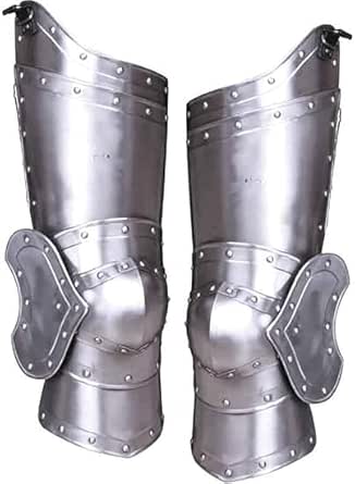 Medieval Knight Armor Guard Costume Leg Larp Steel Full Cosplay leg ...