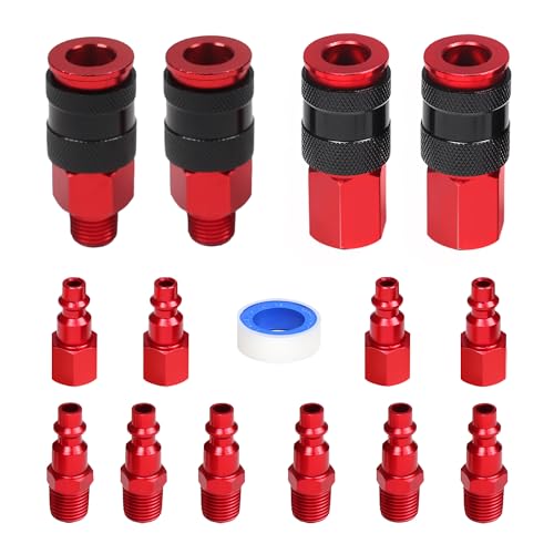 Amazon: Quick Connect Air Hose Fittings 1/4-Inch Male and Female ...