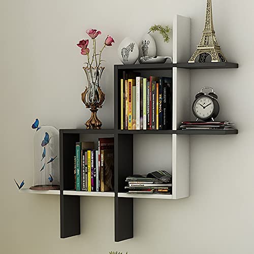 Alpha Mart L Shape Wall Shelves for Wall Decor Organize Your Books on ...