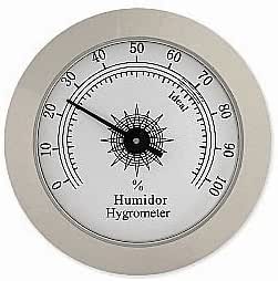 Glass Hygrometer, Round Silver : Amazon.ca: Home