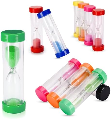 Amazon.com: 40PCS Small Colorful 1 Min Sand Timer Little One Minute ...