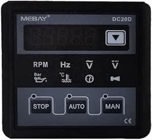 Amazon.com : Original Mebay DC20D Electronic Diesel Generator Auto Start Controller Panel ...
