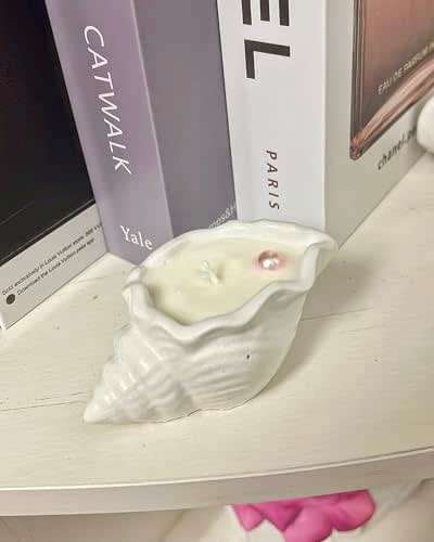 Amazon.com: Conch Shell concrete with candle and pearl, new born baby ...