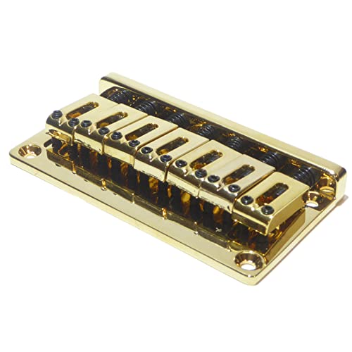 Seven string guitar bridge in gold BN071 strings through body 10.8mm ...