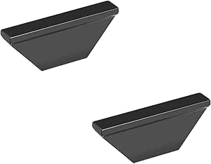 Cupboard Handles Black, 2 × Cabinet Handles, Solid Aluminum Alloy ...