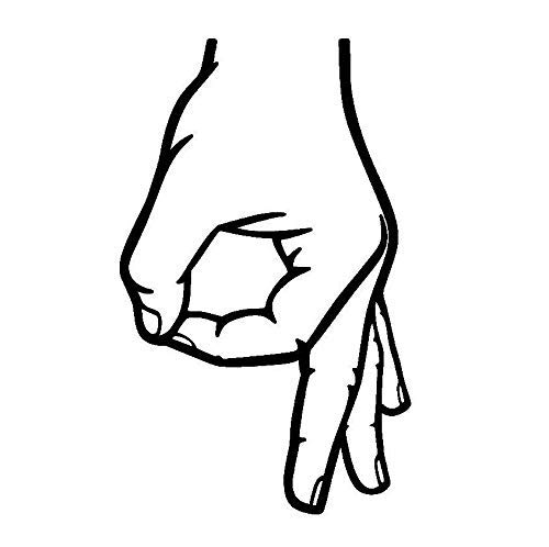 Amazon.com: Made You Look Decal/Below the Waist OK Sign Car Truck ...