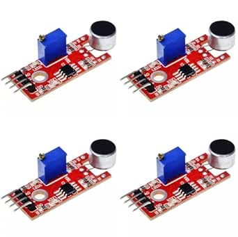 (4 pc) Pro3D KY-037 High Sensitivity Sound Microphone Sensor Detection ...