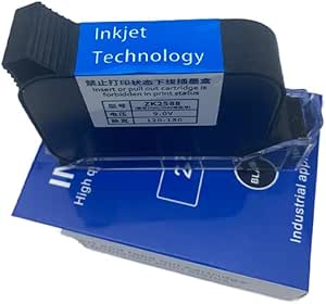 Amazon.com: Occus 2588 ZK2588 42ML Black Fast Dry Quick Drying Ink Cartridge 12.7mm Print Height ...