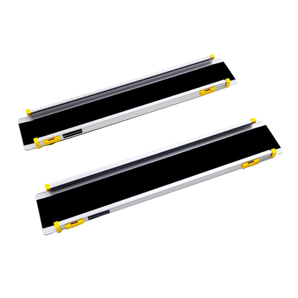 Buy LMEILI Telescopic Channel Ramps, Portable Aluminum Wheelchair Ramp ...