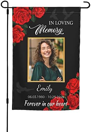 Amazon.com : Custom Memorial Flag, Personalized Memorial Garden Flags ...